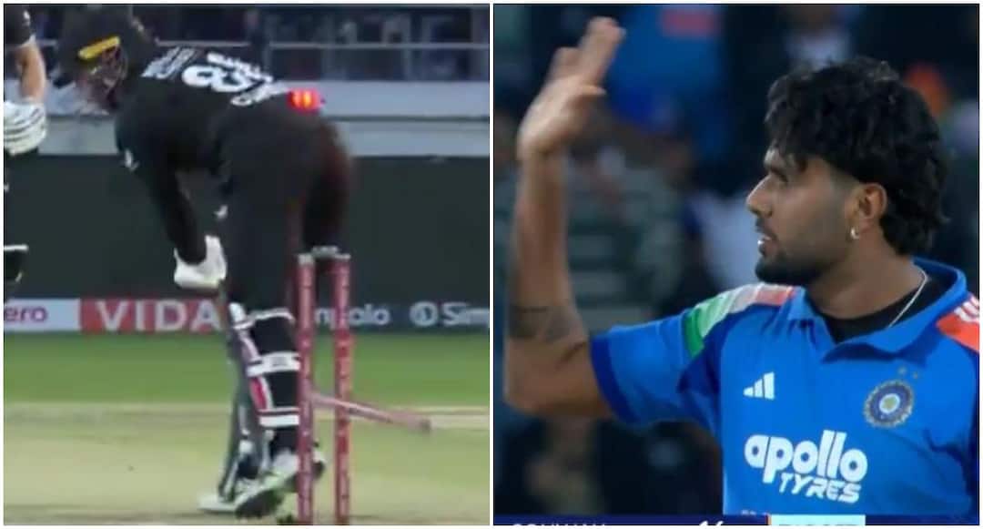 WATCH: Off-Stump Flattened! Harshit Rana's 'Beauty' Remove Dangerous Conway