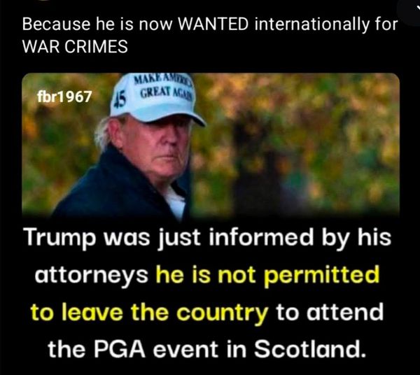 Did Trump's lawyers stop him from traveling to Scotland because he's ...