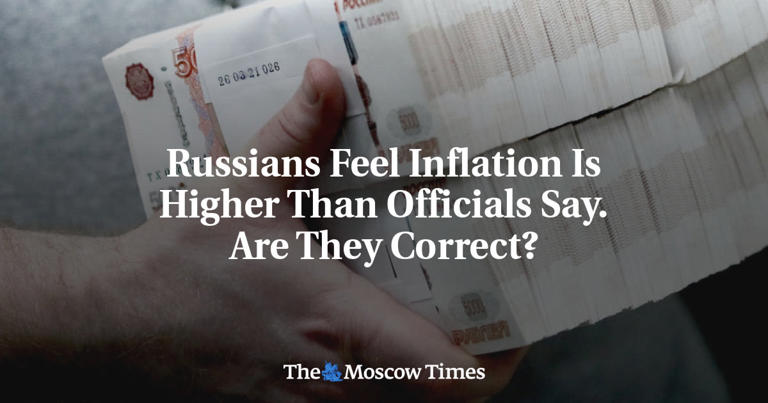Dmitry Nekrasov: Russians feel inflation is higher than officials say ...