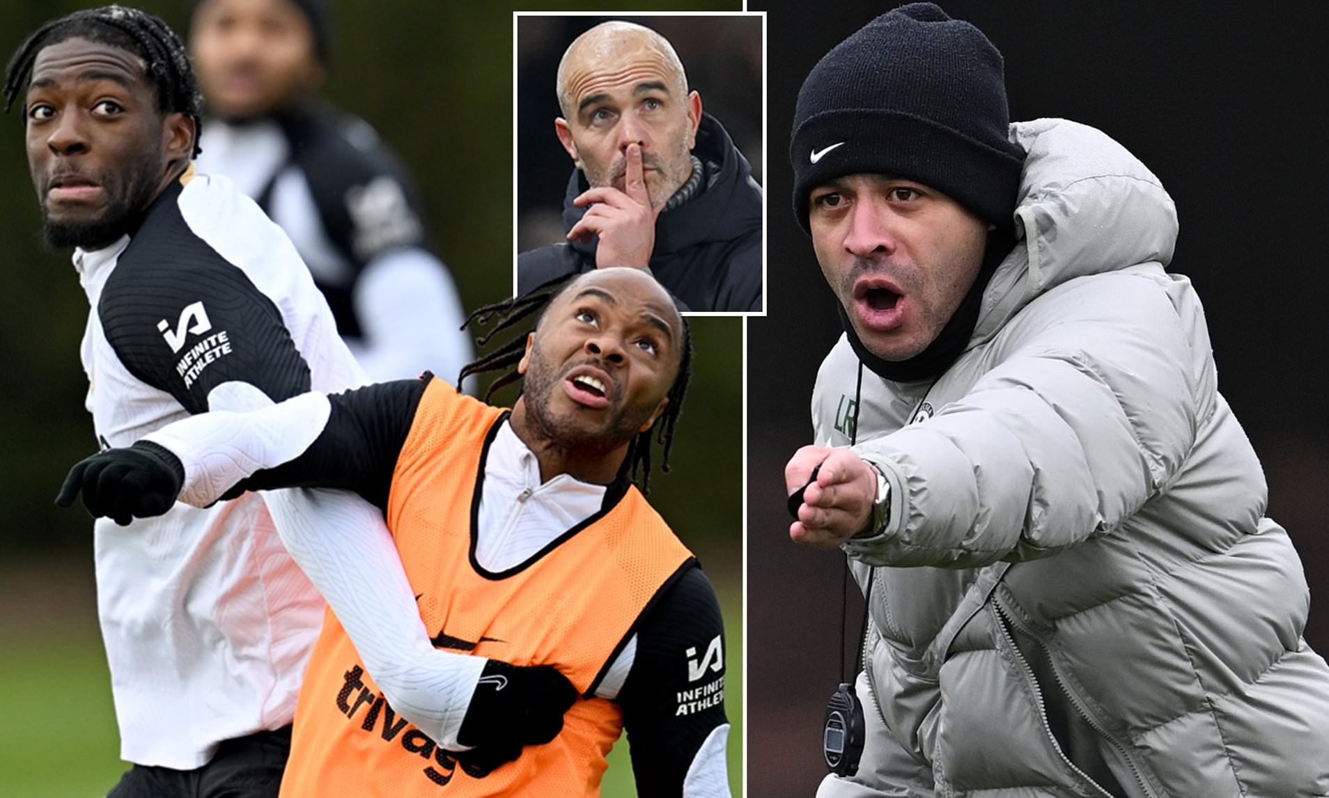 Liam Rosenior extends olive branch to Raheem Sterling: Chelsea boss set ...