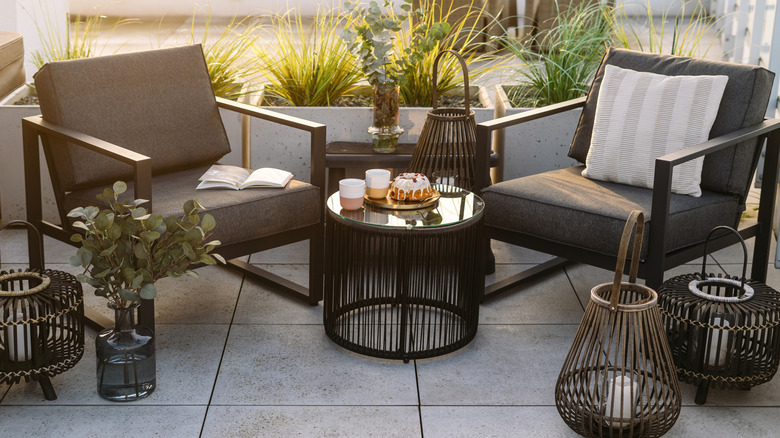 Upgrade your small patio with these space-saving coffee table alternatives