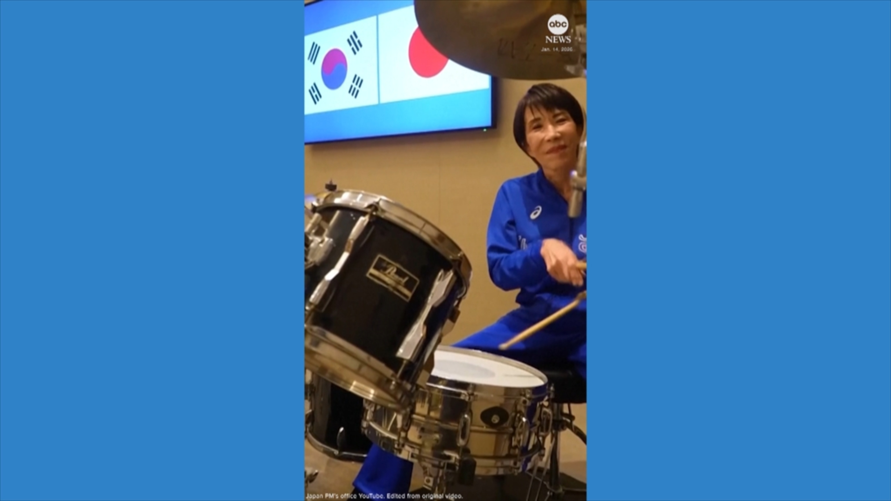 Japanese, South Korean leaders in K-pop drum jam