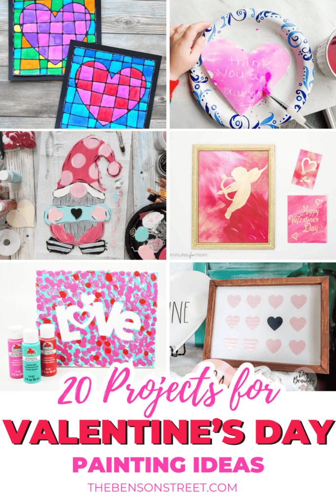 Valentine's Day painting ideas for kids, couples, friends