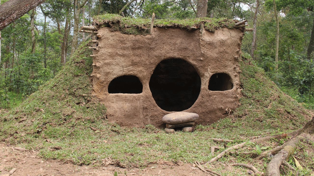 Technologie primitive : maison de hobbit