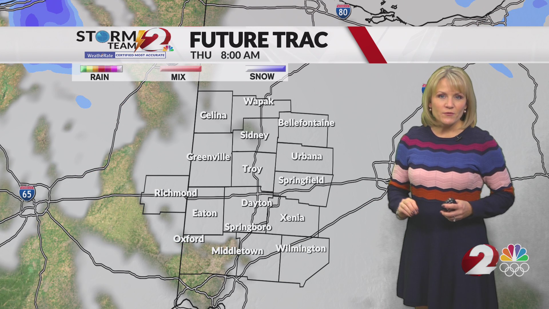 Today's Miami Valley forecast update 1/14/26