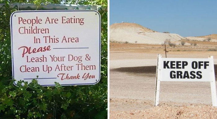 39 examples of funny & unusual messaging in public spaces