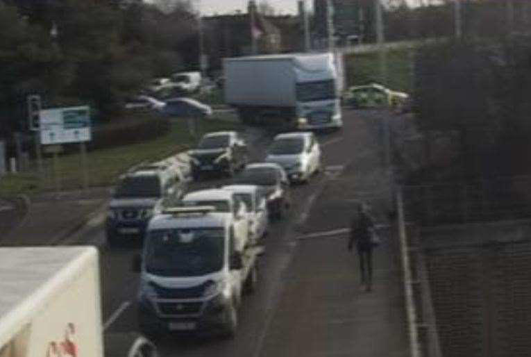 Severe delays after crash on A299 Thanet Way in Herne Bay