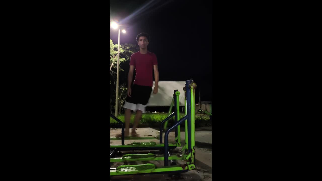 Boy achieves 'flow state' as he vigorously swings legs whilst keeping ...