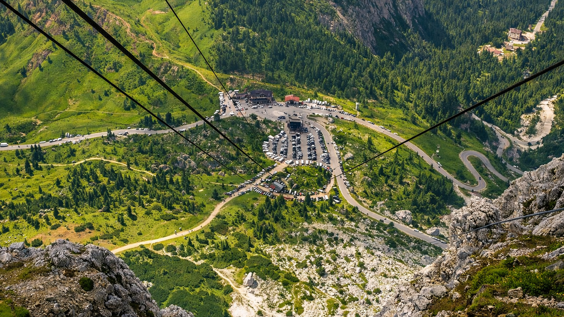 Dolomites Falzarego Lagazuoi scenic mountain views Italy (4K)