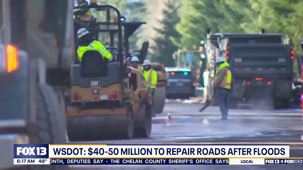 WSDOT: $40-50 million to repair WA roads after flooding