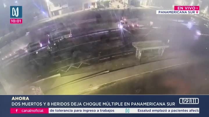 Imágenes del accidente de tránsito en la Panamericana Sur que dejó 2 ...