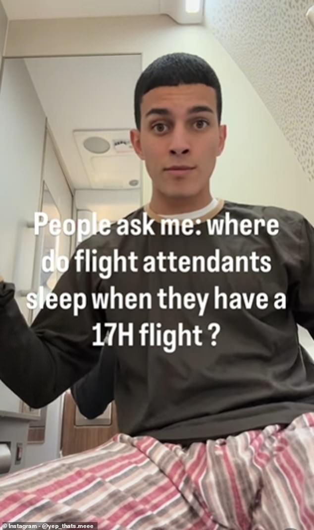 Flight attendant reveals inside hidden spot where cabin crew sleep ...