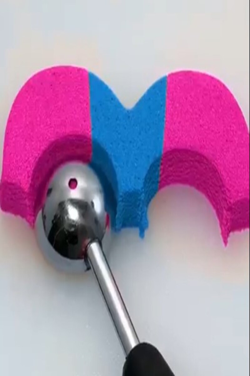 Color split sand arch scoop