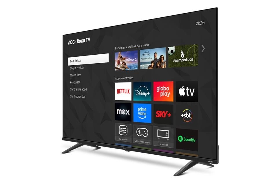 Smart TV de 50 polegadas com Roku TV e resolução 4K por apenas R$1.600 ...