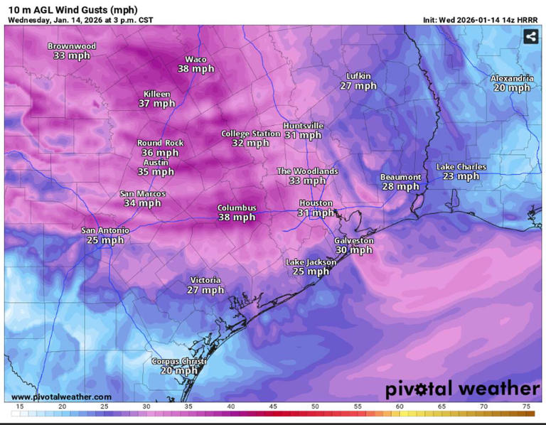 Blustery cold front brings 40 mph winds to Austin, elevates wildfire ...