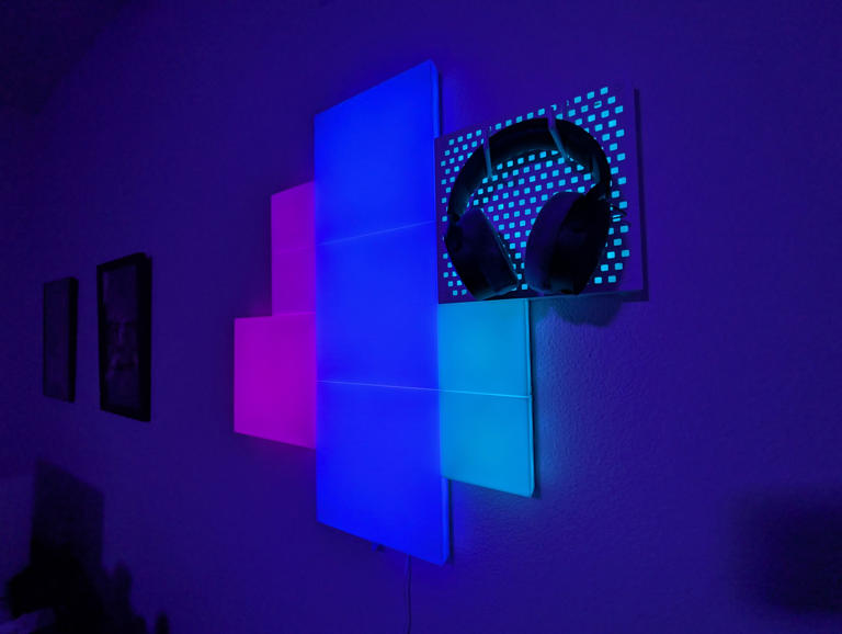 Maximize your mood lighting. How I set up my Nanoleaf wall panel lights