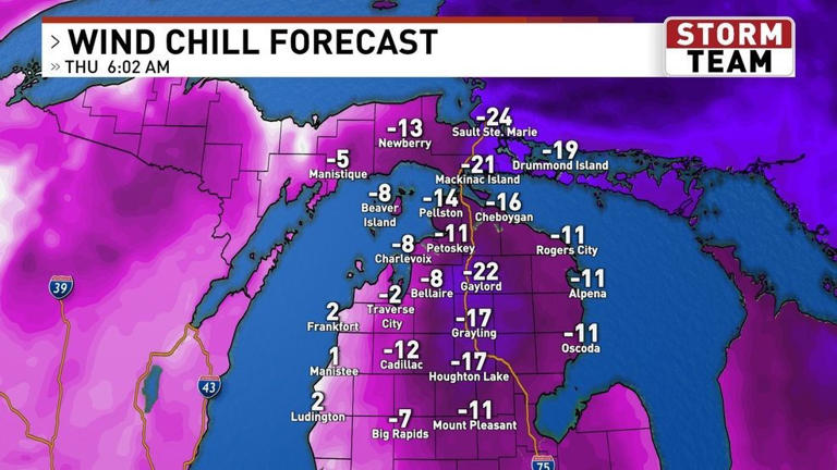Cold wind chills expected Wednesday night, Thursday morning in northern ...