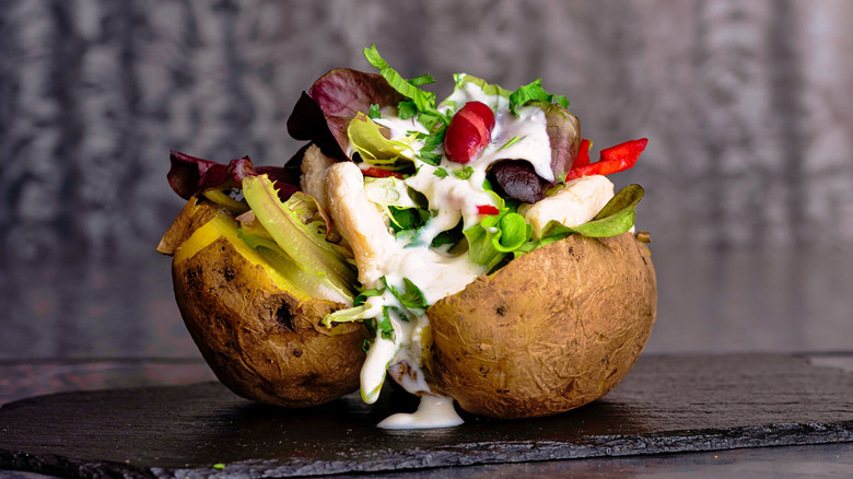 For the easiest loaded baked potatoes grab this type of baking pan