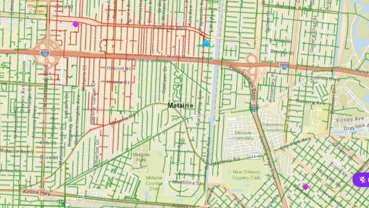 More than 4,600 without power in Old Metairie