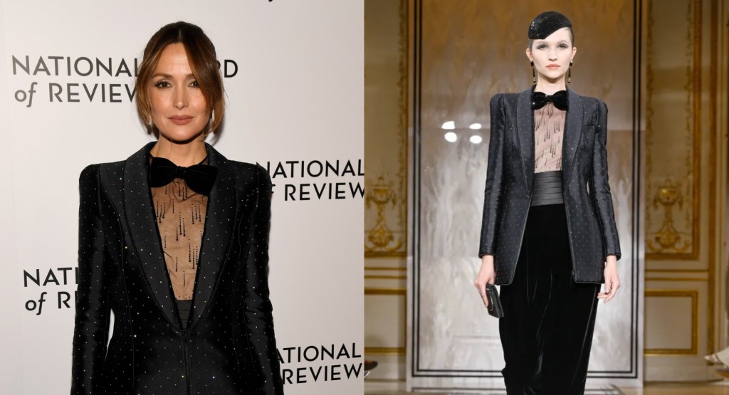 Rose Byrne means business in Armani Privé suit for the National Board ...