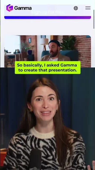 Gamma AI for stunning presentations