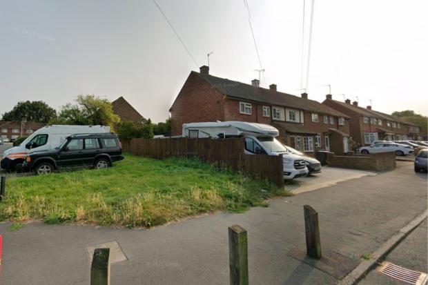 New house to be built on empty patch at corner of two roads