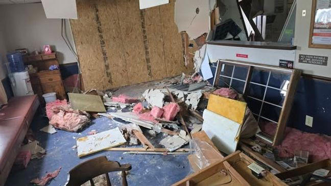 Car crashes straight through west Columbus animal clinic over the weekend