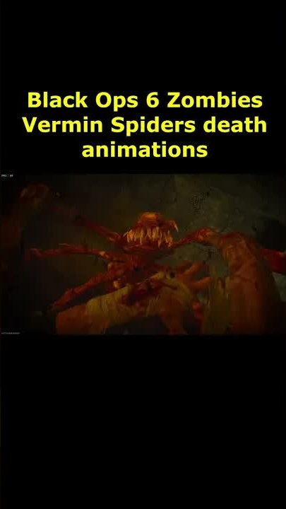 Vermin spiders death animation cutscene Black Ops 6 zombies (BO6 ...