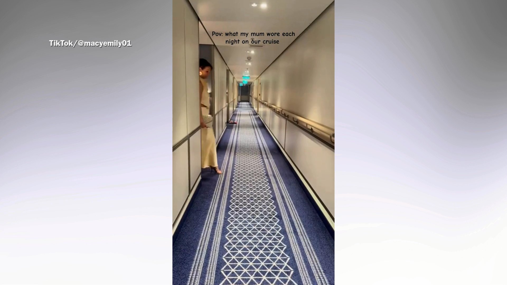 Woman Reveals Mom’s Cruise Ship Dresses, Internet Have Same Question