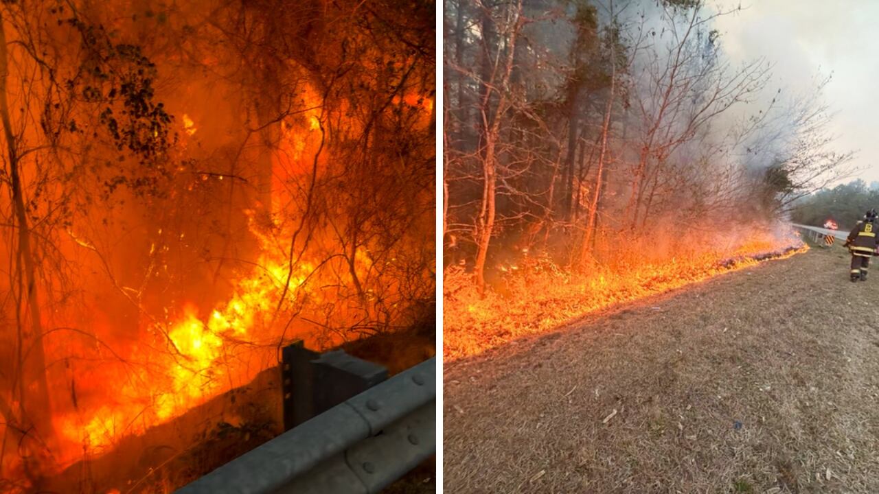 Controlled burn jumps fire break in Bennettsville