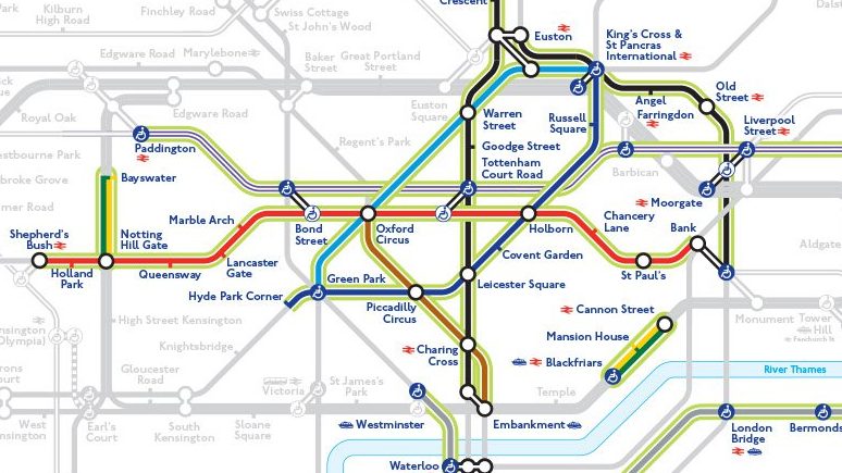 Map shows new tube lines that have mobile coverage