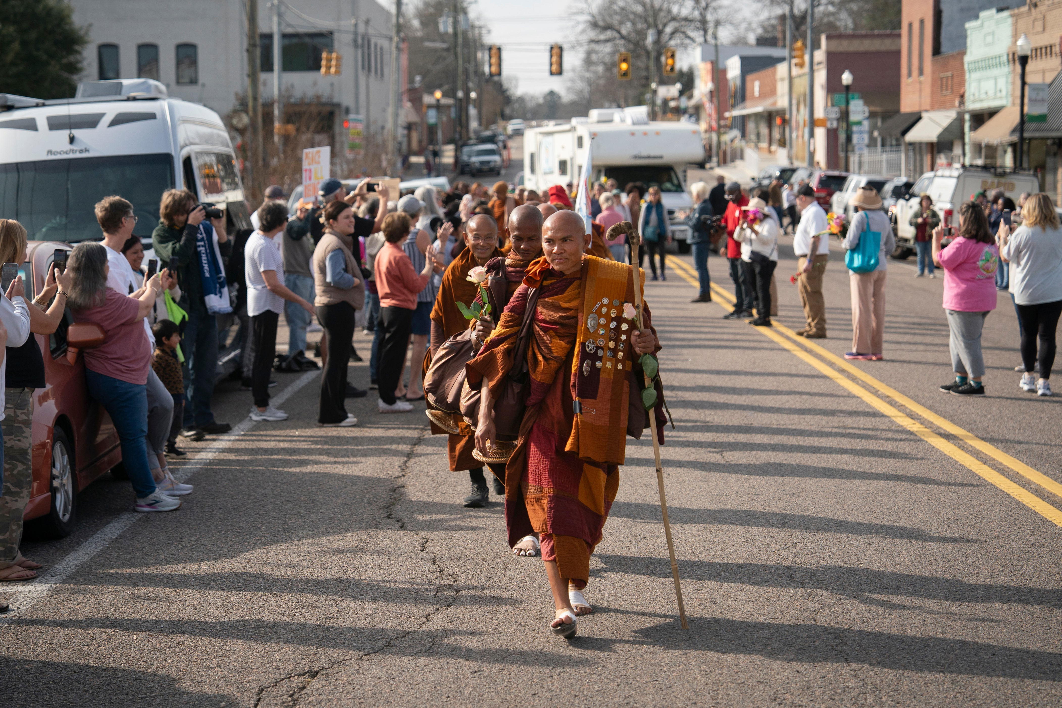 Monks’ 2,300-mile peace walk to reach Charlotte this week: Here’s when ...