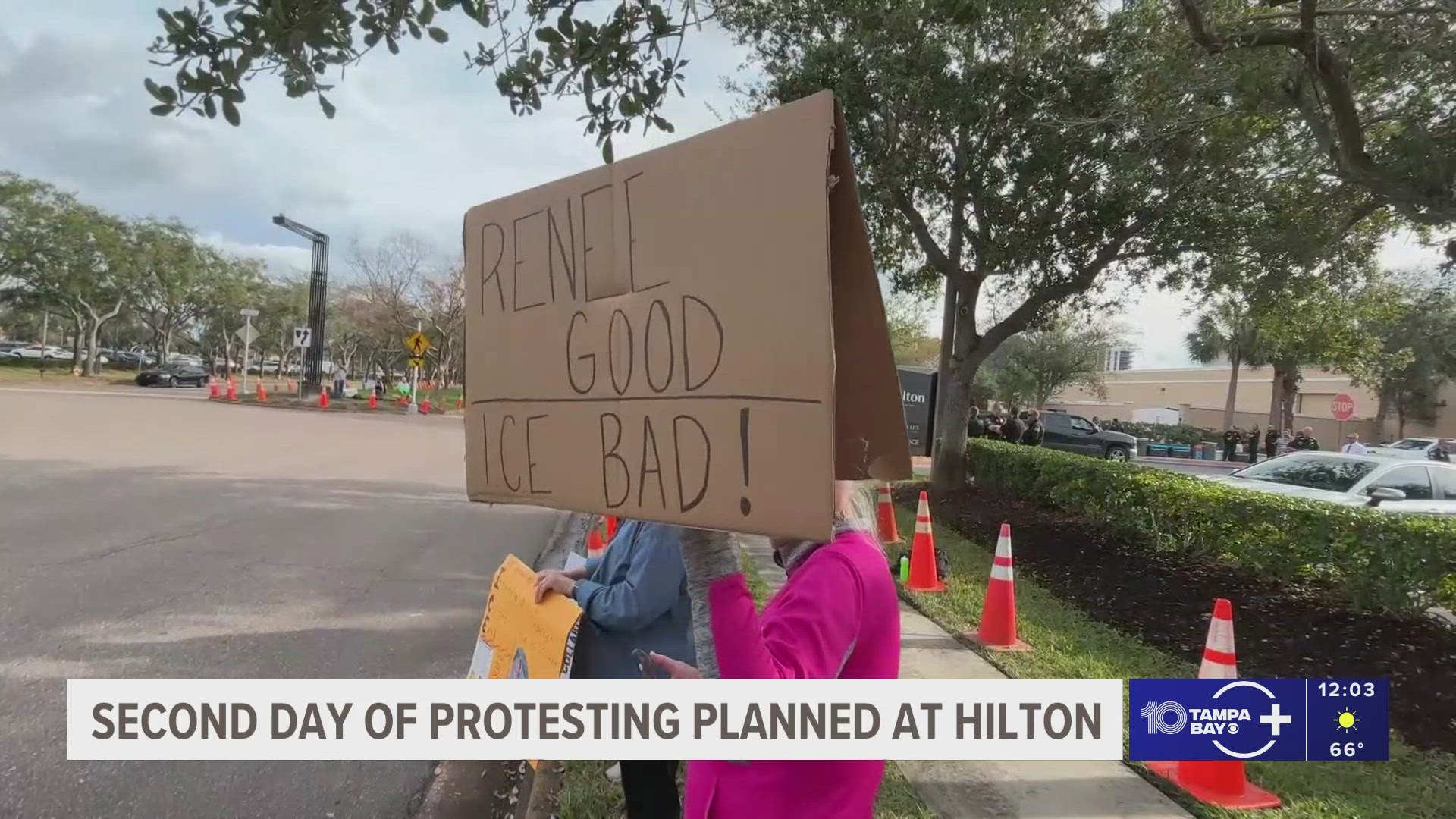 Second day of protests outside Customs and Border Protection ...