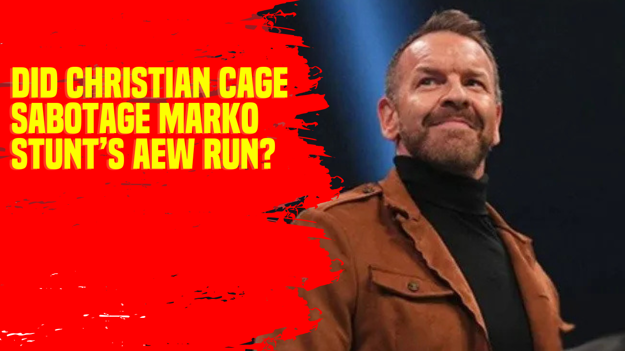 Did Christian Cage sabotage Marko Stunt’s AEW run #ChristianCage #AEW # ...