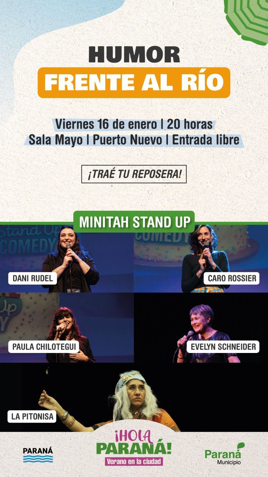 Humor frente al río: stand up y espectáculos gratuitos al aire libre ...