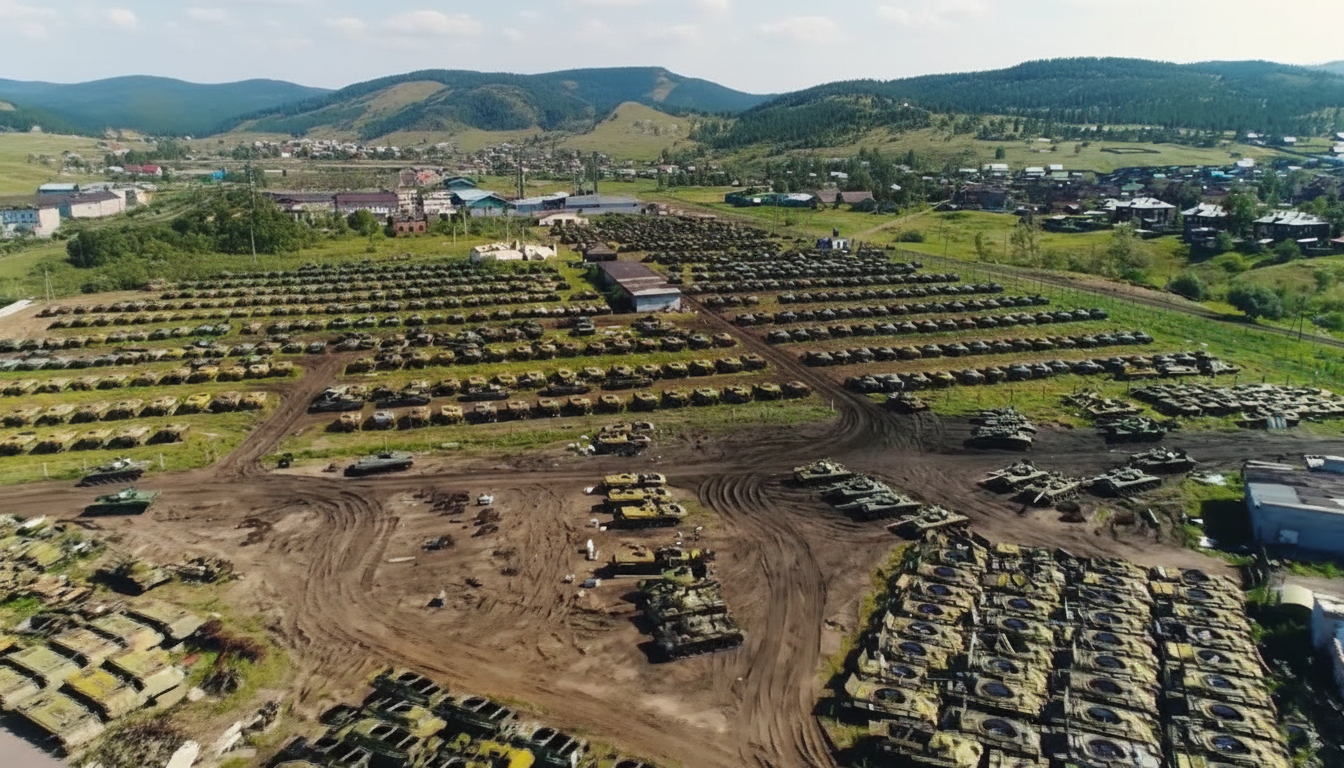 They're losing 20 tanks a month - leaked footage from Russia's largest base