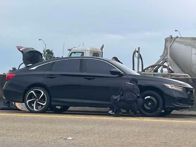 MDOT assessing bridge rail hit by steel causing blocks of concrete to ...