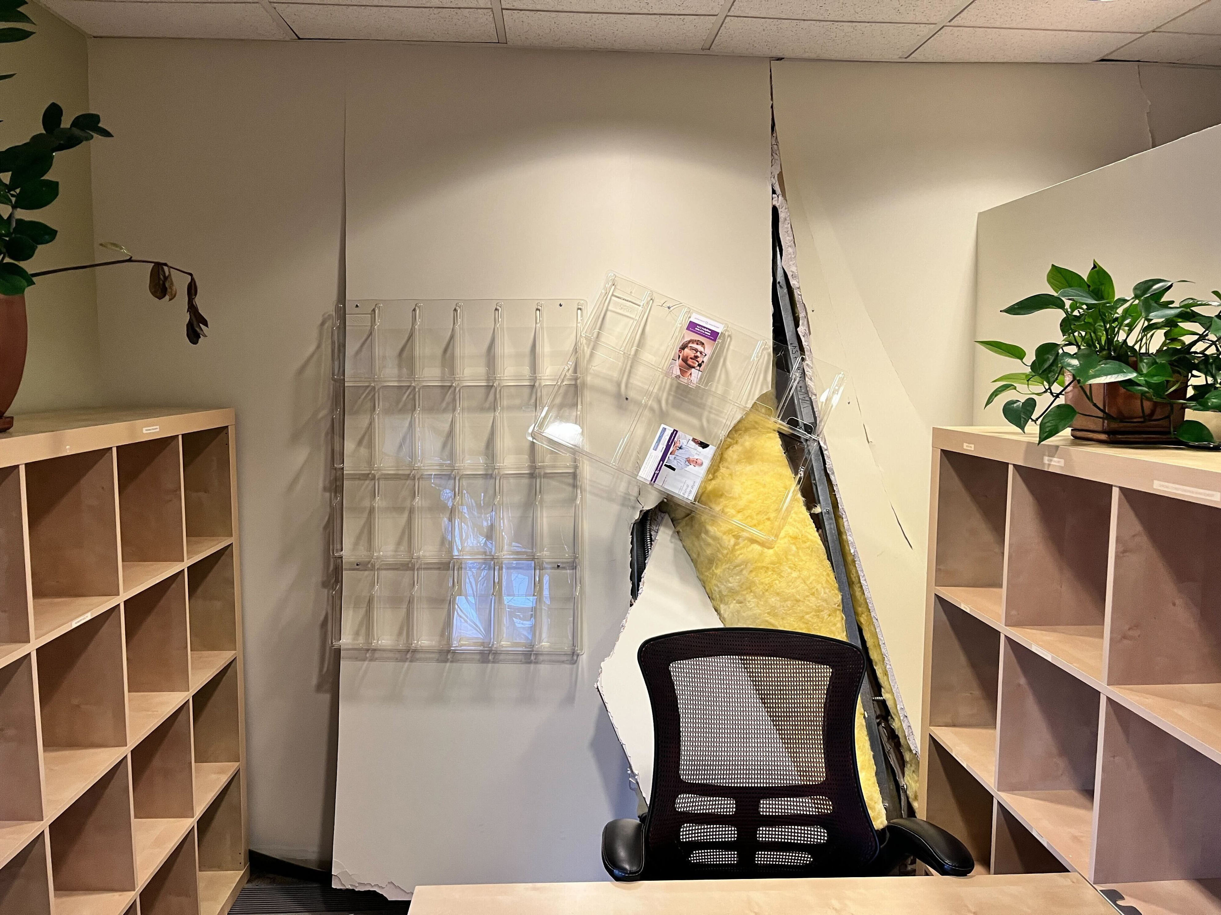 Photos: Car smashes into Sellwood doctor’s office