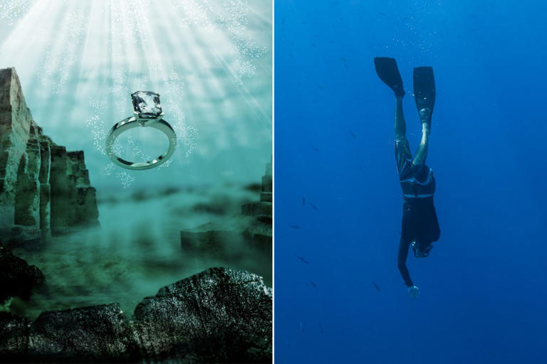 Couple reunited with lost wedding ring 5 years after dropping it into a ...