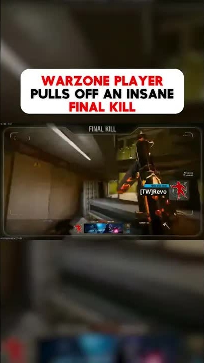 Warzone player pulls off an insane final kill #warzone #cod #gaming