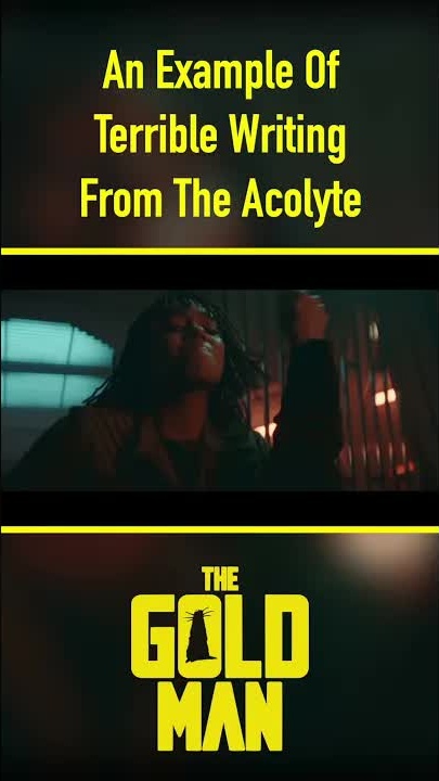 An example of terrible writing from The Acolyte #shorts
