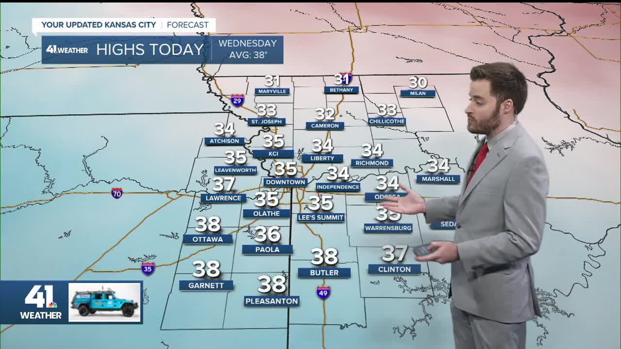 KSHB 41 weather Wednesday noon update