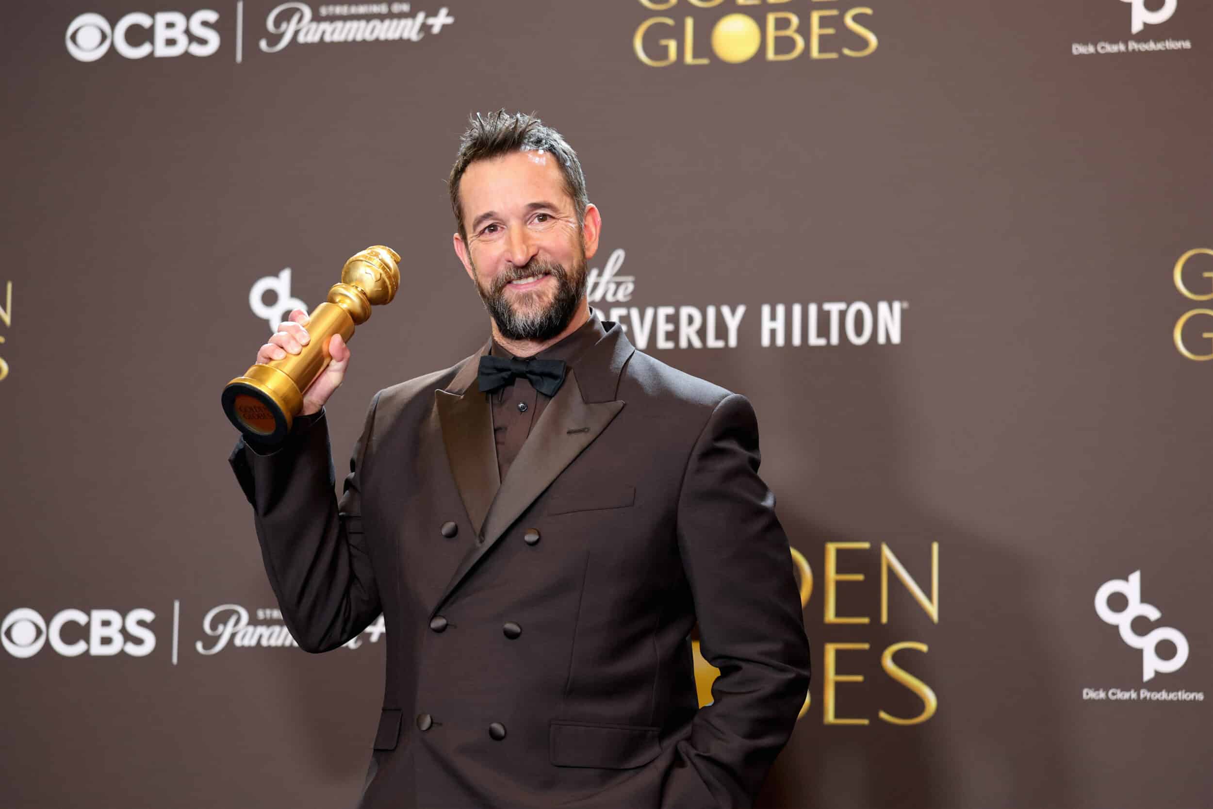 Noah Wyle wins his first Golden Globe Award - then comes home to an ...