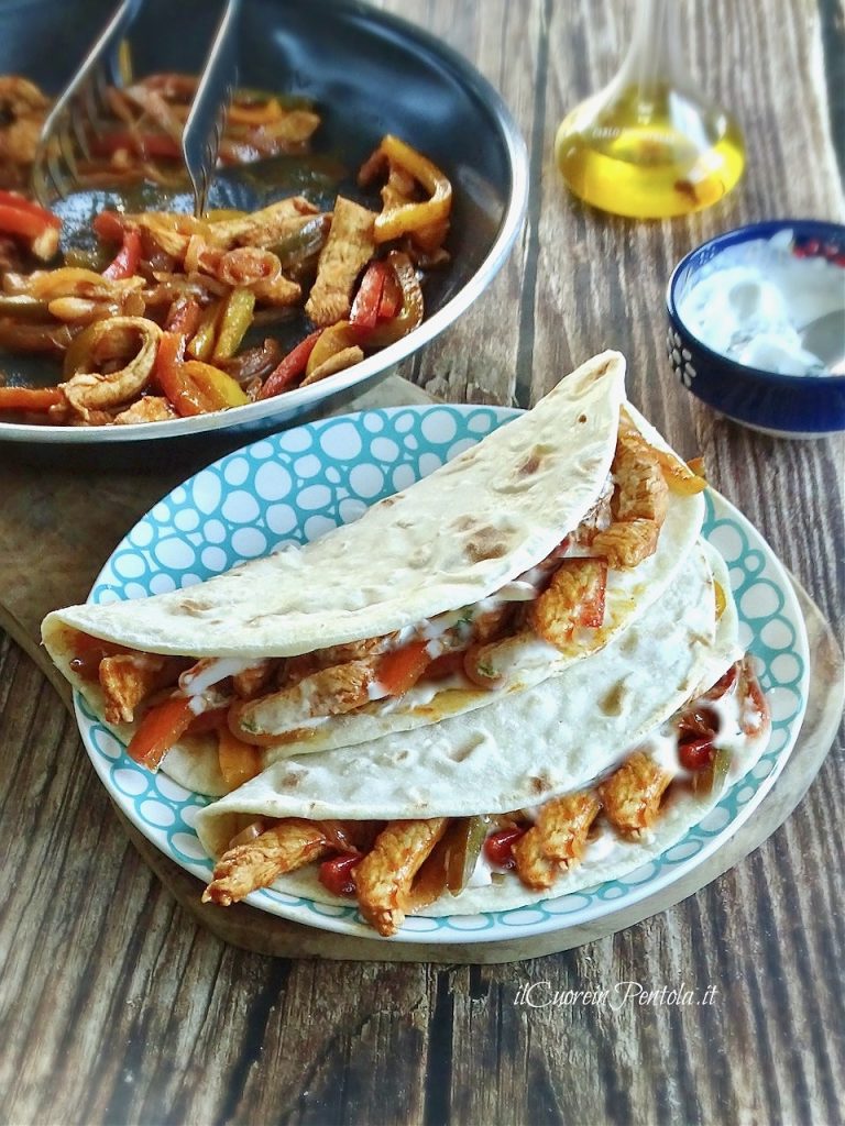 Fajitas di pollo