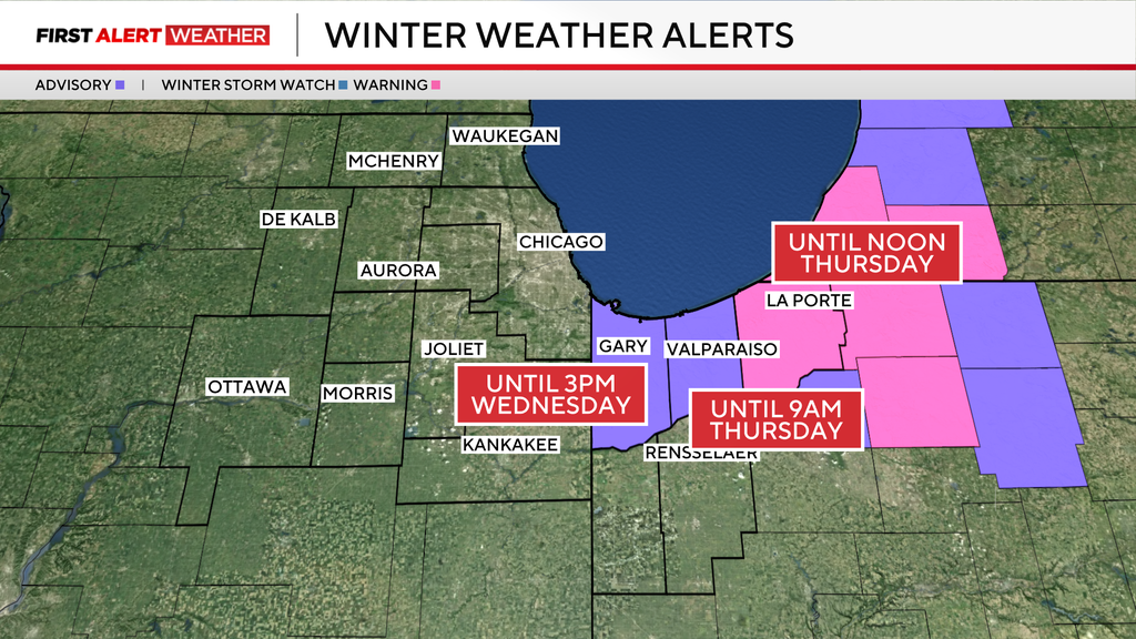 Sudden snow showers in Chicago snarl morning commute; Northwest Indiana ...