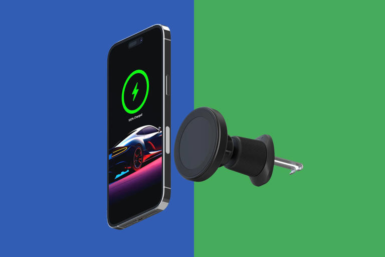 One snap, no cords — add this magentic car charger to your dashboard ...