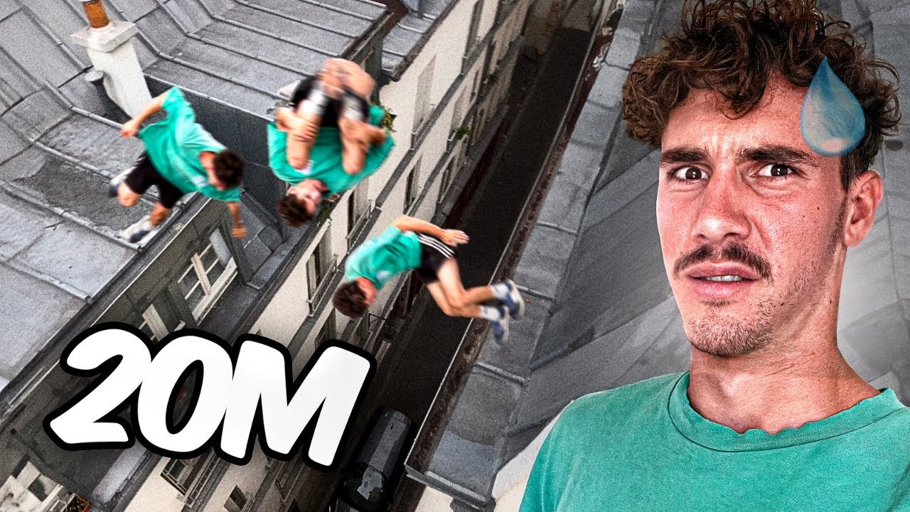 Je réalise mon pire salto sur les toits de Paris!