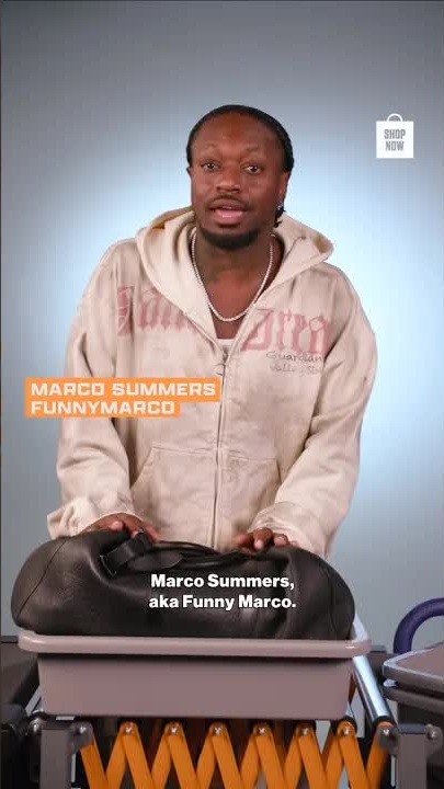 Funny Marco shows off his travel essentials on #XRAYED