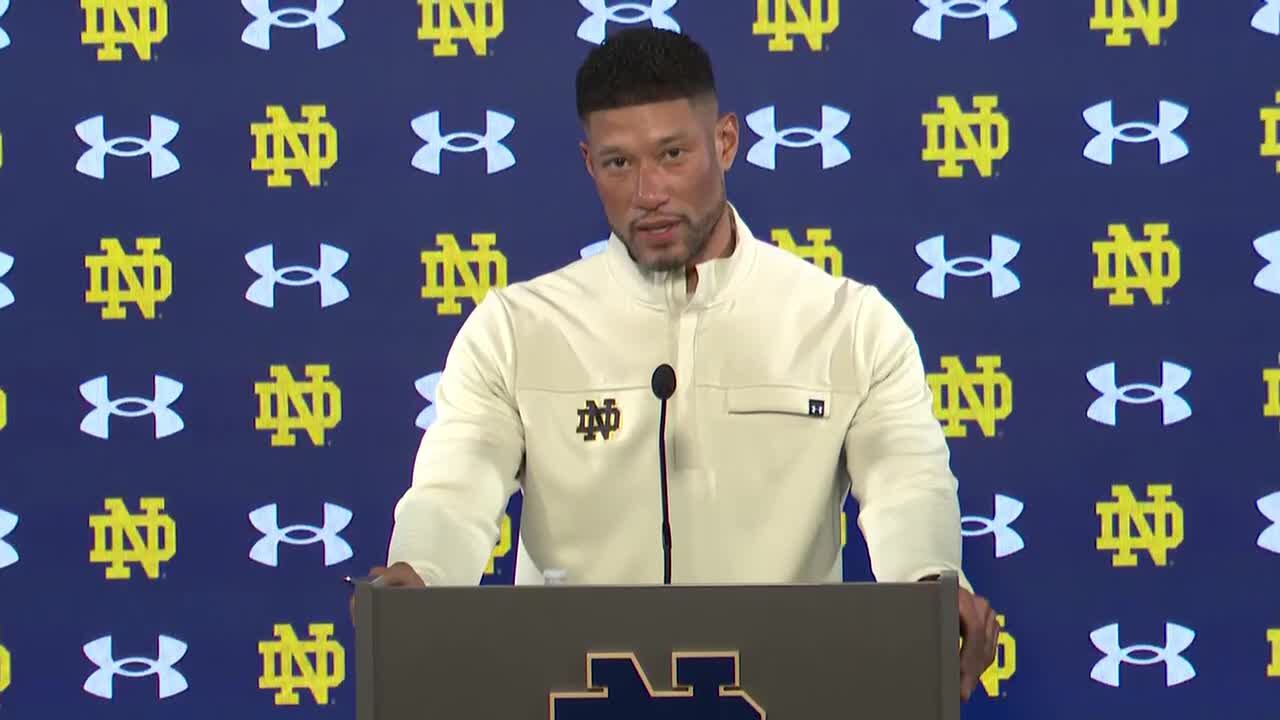Watch live: Notre Dame football coach Marcus Freeman gives updates at ...