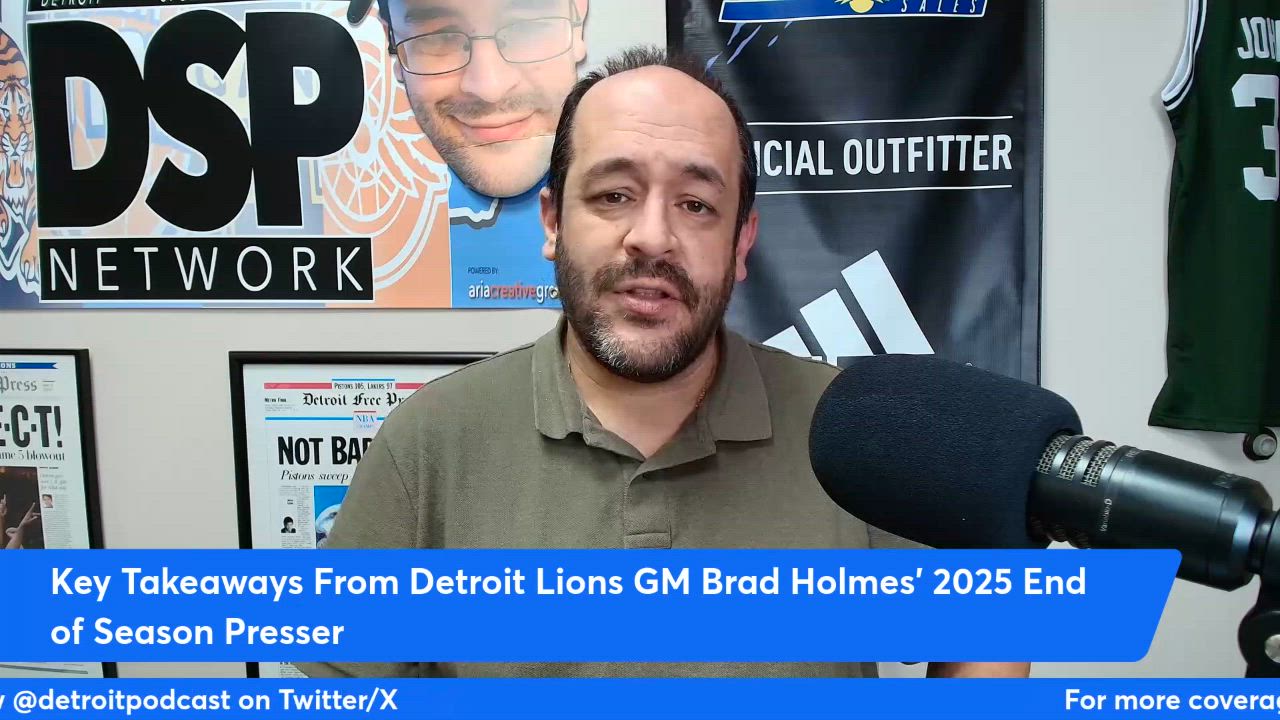 Key takeaways from Detroit Lions GM Brad Holmes media session